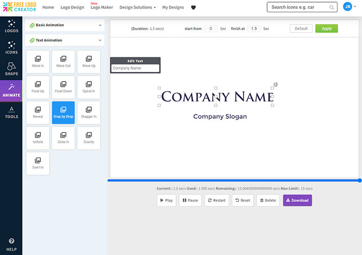 Free Logo Animator - Animation Maker